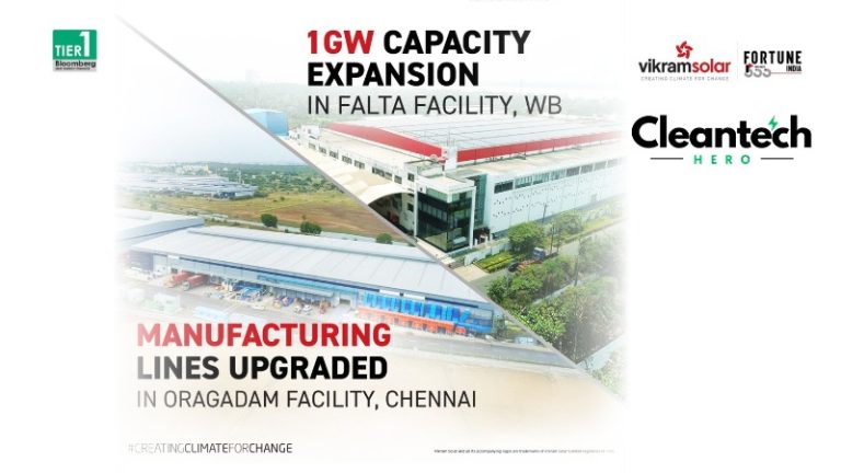 Vikram Solar expands capacity by 1 GW in WB, upgrades Chennai facility ...